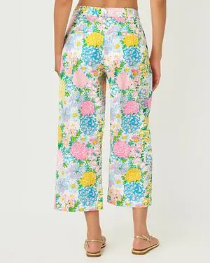Lilly Pulitzer® Mandalay Wide Leg Crop Pant - Multi Lilly Garden