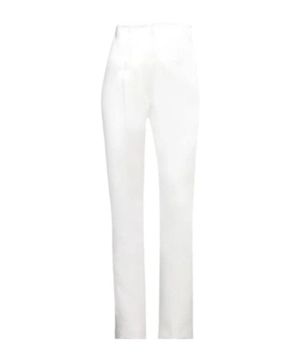 Sportmax High-waisted Tapered Casual Pants - White
