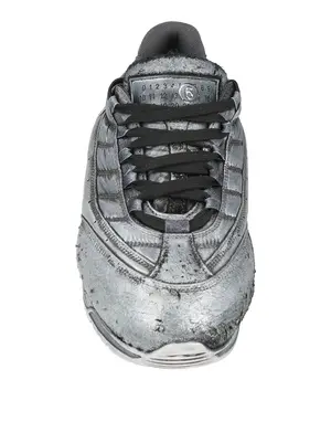 MAISON MARGIELA Low-top Sneakers In Metallic Finish