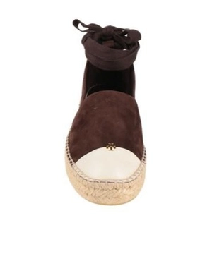 Tory Burch Suede Lace-up Espadrilles