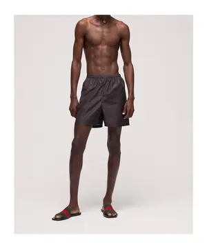 Gucci Printed Polyester Poplin Swim Shorts