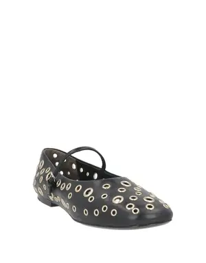 Tory Burch Leather Perforated Mary Jane Flats