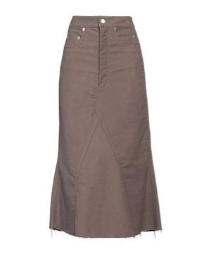 Rick Owens Solid-color A-line Skirt - Gray