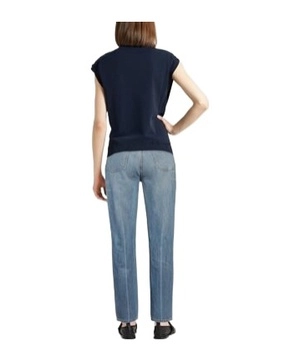 Tory Burch High-waisted Straight-leg Jeans
