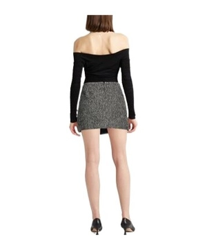 Sportmax Heathered Tweed Mini Skirt