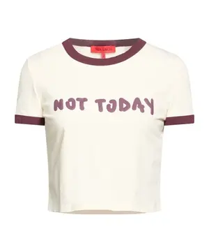 MAXCO. Max&co. Two-tone Short-sleeve T-shirt - Ivory
