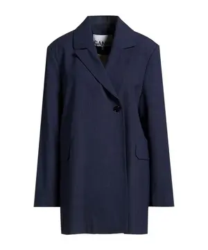 GANNI Minimalist Single-breasted Blazer
