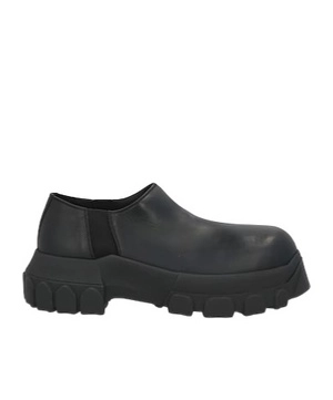 Rick Owens Simple Platform Leather Shoes - Black