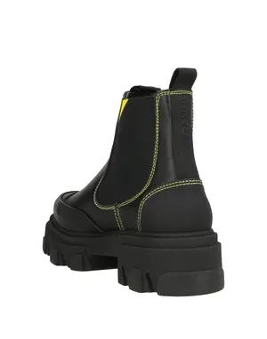 GANNI Round-toe Platform Leather Boots