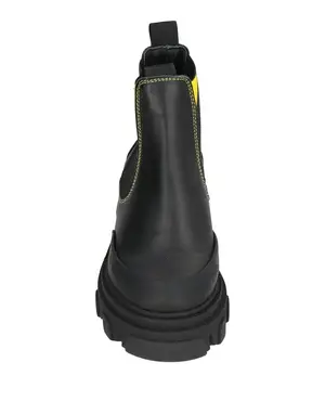 GANNI Round-toe Platform Leather Boots