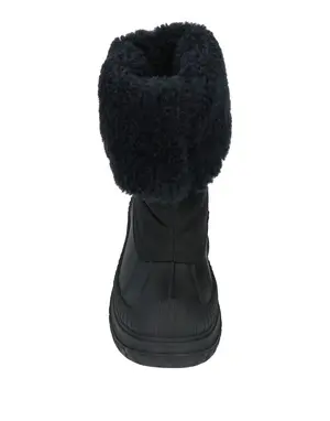 GANNI Fleece Platform Ankle Boots