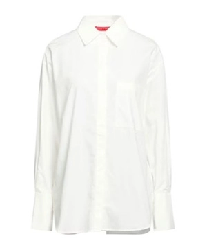 MAXCO. Max&co. Classic Collar Poplin Shirt With Chest Pocket - White
