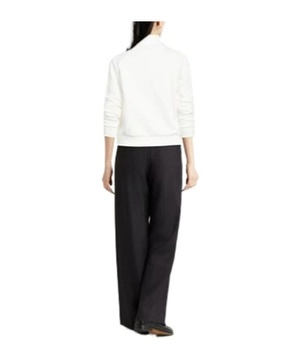 Tory Burch Stand-collar Half-zip Long-sleeve Sweatshirt