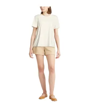 Max Mara Solid Color Crew Neck T-shirt