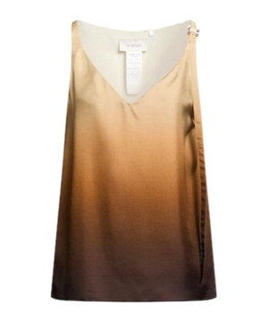 Sportmax Satin Camisole Top - Brown