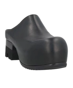 Rick Owens Leather Platform Slippers