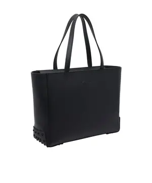 TOD'S Logo Embossed Top Handle Bag