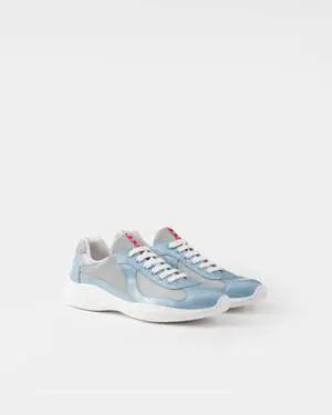 Prada Patent Leather And Technical Fabric America's Cup Sneakers