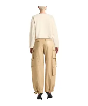 MAISON MARGIELA Cropped Crew-neck Sweatshirt With Embroidered Logo