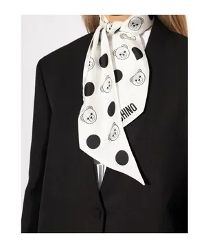Moschino Print Polka Dot Scarf