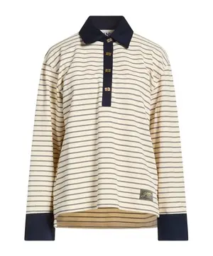 GANNI Striped Long-sleeve Shirt