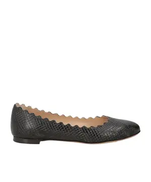 Chloé Snake-effect Ballet Flats