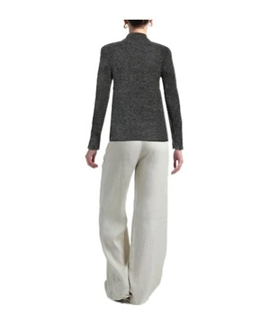Max Mara Solid Long Sleeve Knit Sweater