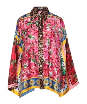 Dolce & Gabbana Floral Print Twill Shirt