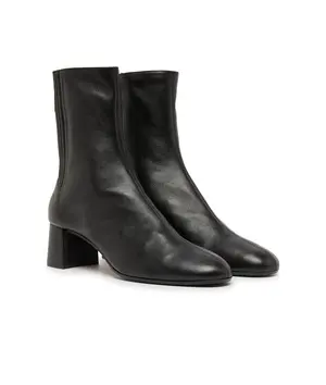 AQUAZZURA Round Toe Zip Up Ankle Boots
