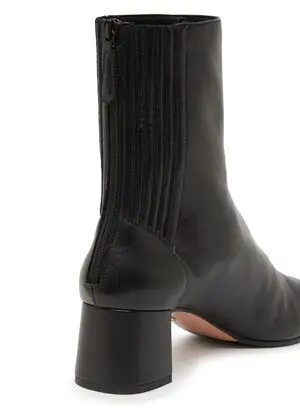 AQUAZZURA Round Toe Zip Up Ankle Boots
