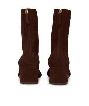 AQUAZZURA Round Toe Block Heel Ankle Boots