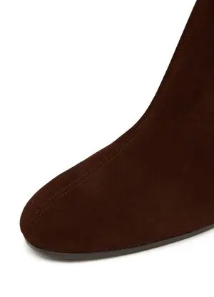 AQUAZZURA Round Toe Block Heel Ankle Boots