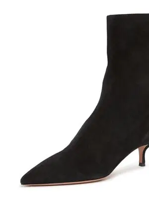 AQUAZZURA Pointed Toe Zip Up Ankle Boots
