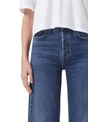 AGOLDE High Waist Denim Trousers