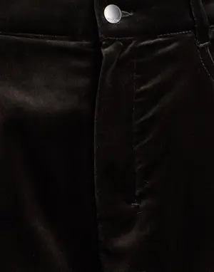 Max Mara Loose-fit Velvet Trousers