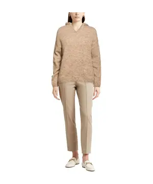 Max Mara Long-sleeved Knitted Hoodie