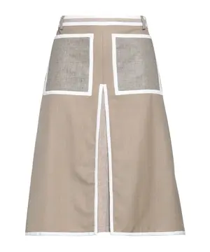 Burberry Flared Skirt - Camel