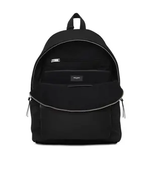 Saint Laurent City Logo Printed Zipped Backpack