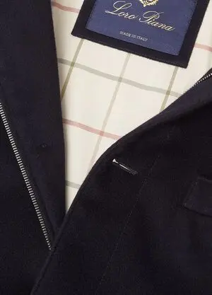 Loro Piana Roadster Jacket In Suede Leather