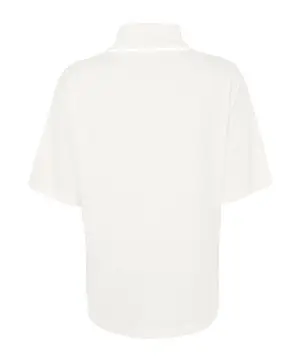 LEMAIRE Short-sleeve T-shirt With Tie Neck Detail