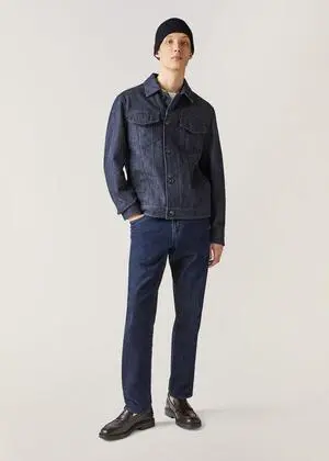 Loro Piana Long-sleeved Denim Jacket