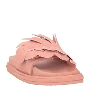 Farm Rio Floral Embellished Flat Slides