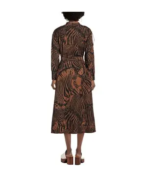 Max Mara Two-tone Long Sleeve Shirt Dress
