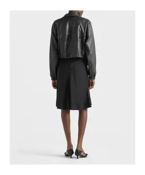 Prada Nappa Leather Zip-up Jacket