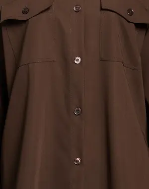 Max Mara Minimalist Solid-color Long-sleeve Shirt