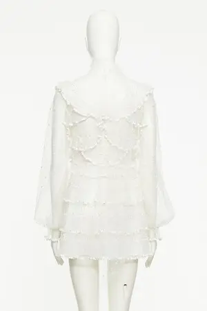 Valentino Garavani Long-sleeved Embellished Dress