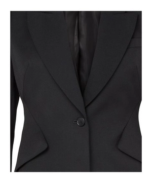 Alexander McQueen Puff Sleeve Single-breasted Blazer