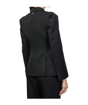 Alexander McQueen Puff Sleeve Single-breasted Blazer