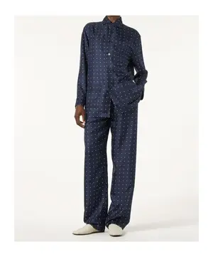 Loro Piana Britton Trousers In Polka Dot Print