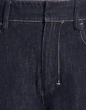 Max Mara Wide-leg Cropped Dark Wash Denim Trousers